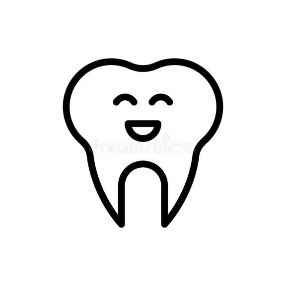 Icône plate de dents illustration de vecteur. Illustration du sain ...