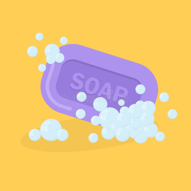 Icône plate de savon illustration de vecteur. Illustration du ...