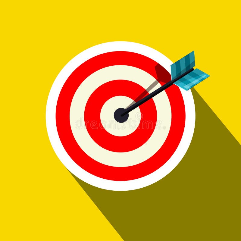 Cible Et Carte Jaune Du Monde Illustration de Vecteur - Illustration du ...