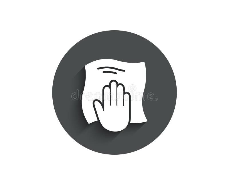 Ligne Icône De Chiffon De Nettoyage Chiffon Avec Du Chiffon Vecteur ...