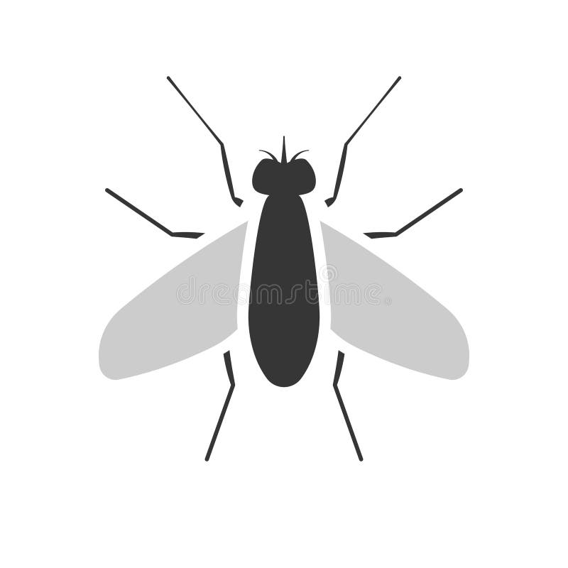 Icône simple de mouche illustration de vecteur. Illustration du ...