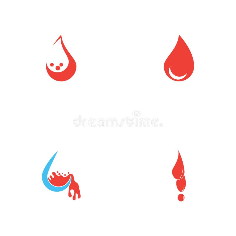 Icône Vectorielle Du Modèle De Logo Du Sang Illustration de Vecteur ...
