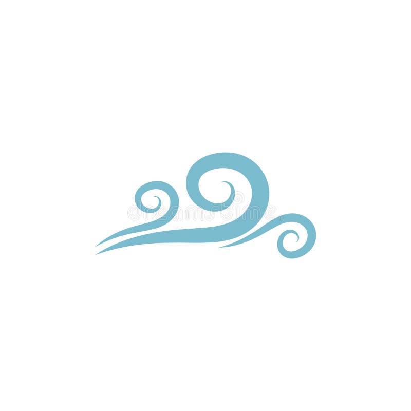 Icône Vent Logo Modèle Vectoriel Illustration de Vecteur - Illustration ...