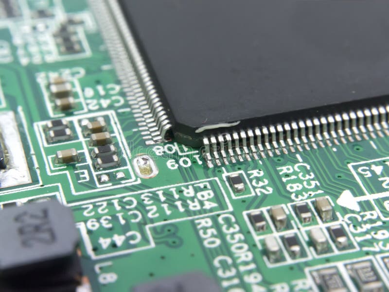 IC board and the chipsets stock photo. Image of computer - 113845322