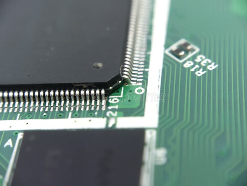 IC board and the chipsets stock image. Image of capacitor - 113845323