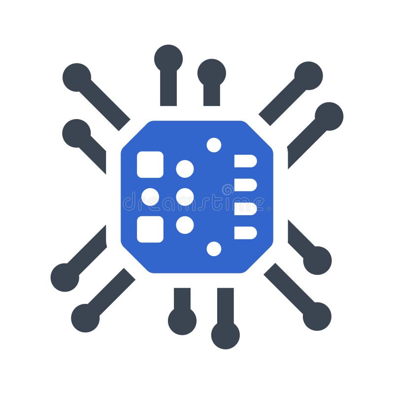 Ic icon stock illustration. Illustration of processor - 352423602