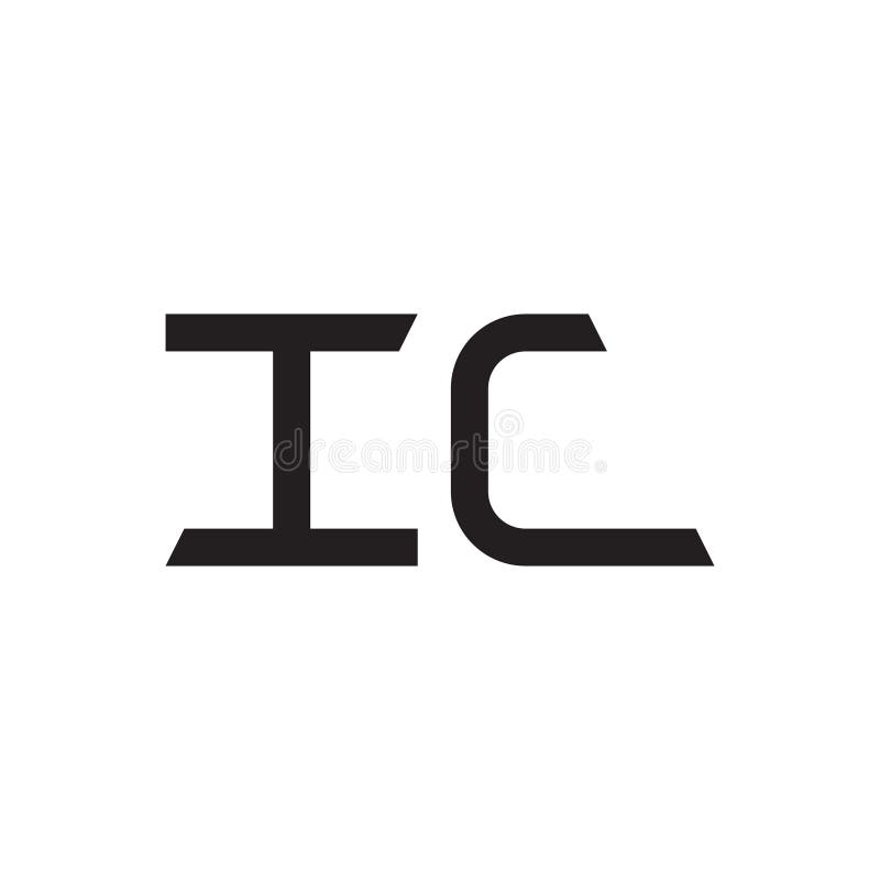 Ic Initial Letter Vector Logo Icon Stock Vector - Illustration of ...