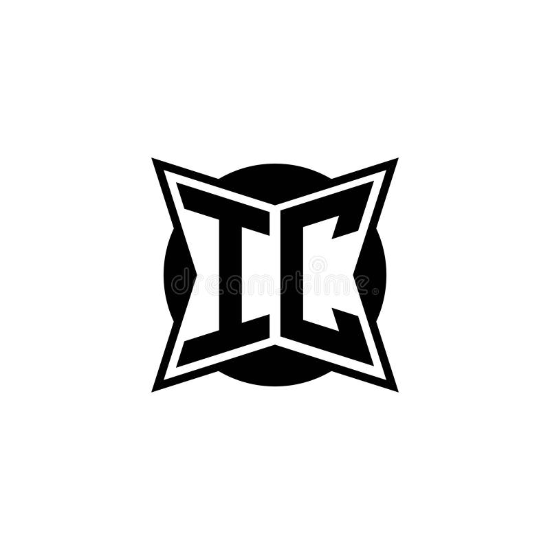 IC Logo Monogram Geometric Modern Design Stock Vector - Illustration of ...