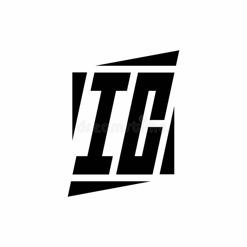 IC Logo Monogram with Modern Style Concept Design Template Stock Vector ...