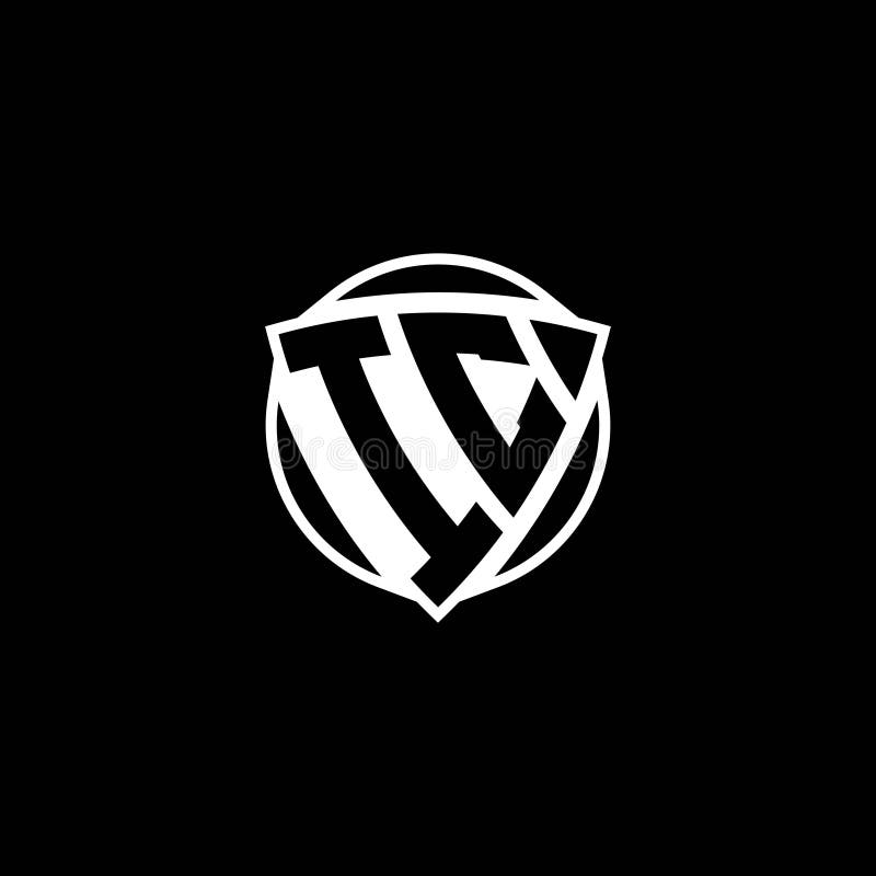 IC Logo Monogram Triangle Shield and Circle Shape Stock Vector ...