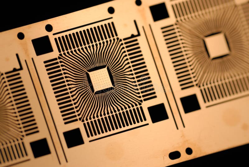 IC Die uncovered stock image. Image of component, server - 15988021
