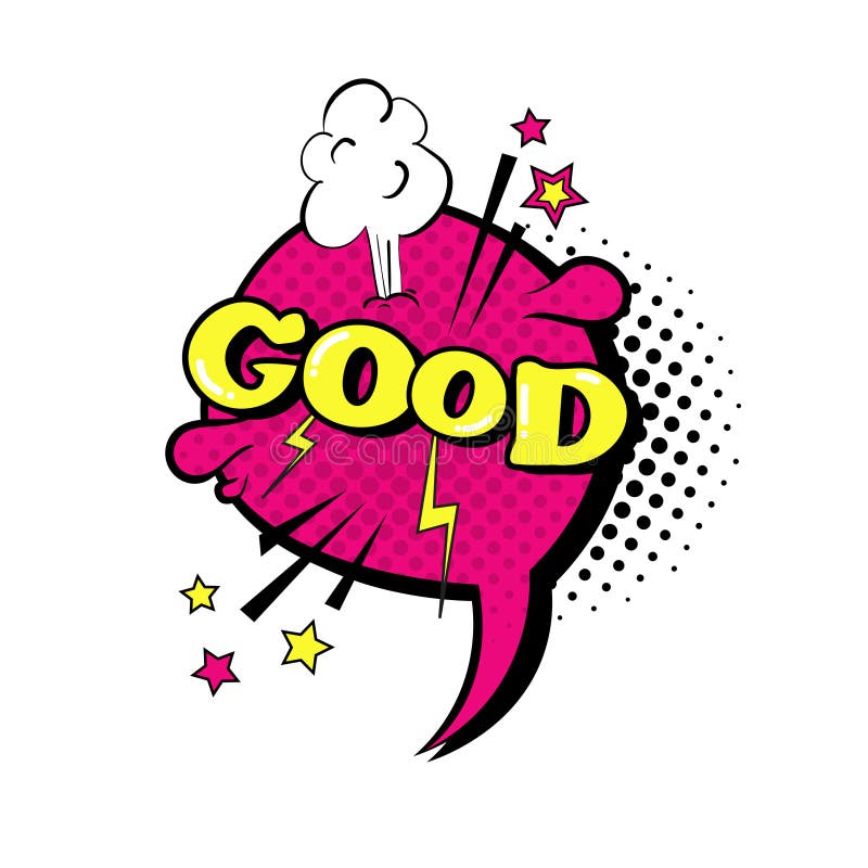 Icône Comique D'Art Style Win Expression Text De Bruit De Bulle De ...