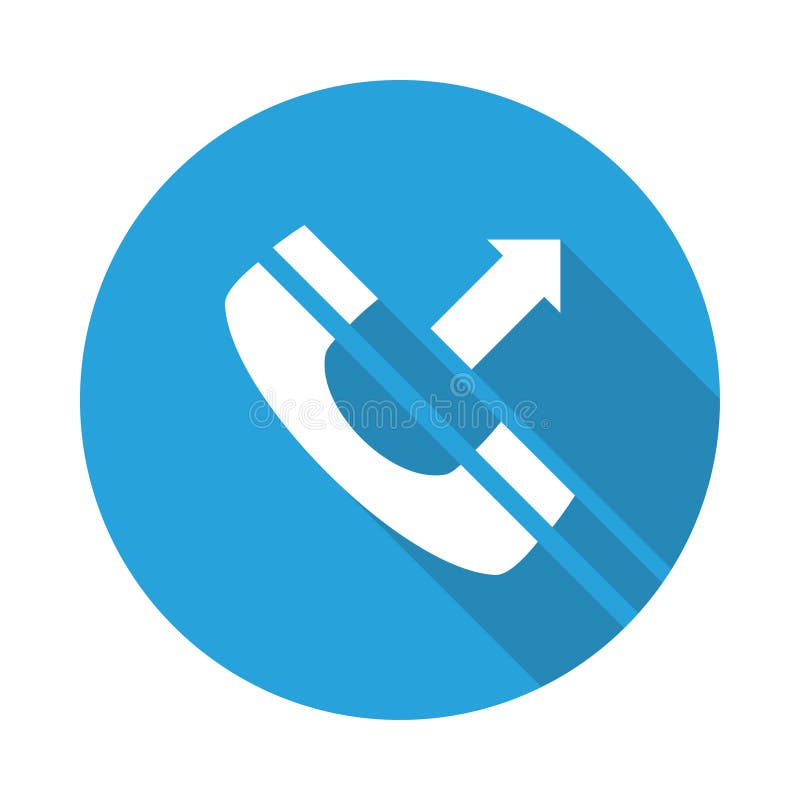 Icône d'appel sortant illustration stock. Illustration du contact ...