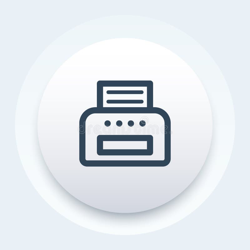 Icône D'imprimante, Pictogramme De Vecteur Illustration de Vecteur ...