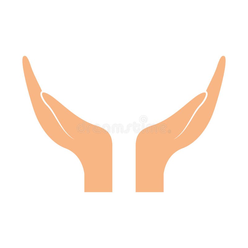 Icône D'isolement Par Humain De Main Illustration Stock - Illustration ...