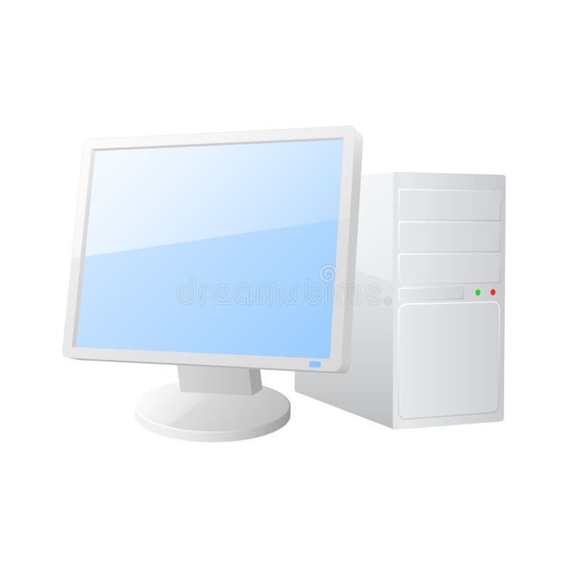 Icône D'ordinateur De Bureau Illustration de Vecteur - Illustration du ...