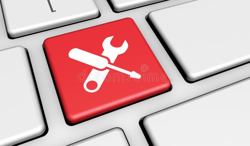 Icône D'outil De Travail De Service Informatique Illustration Stock ...