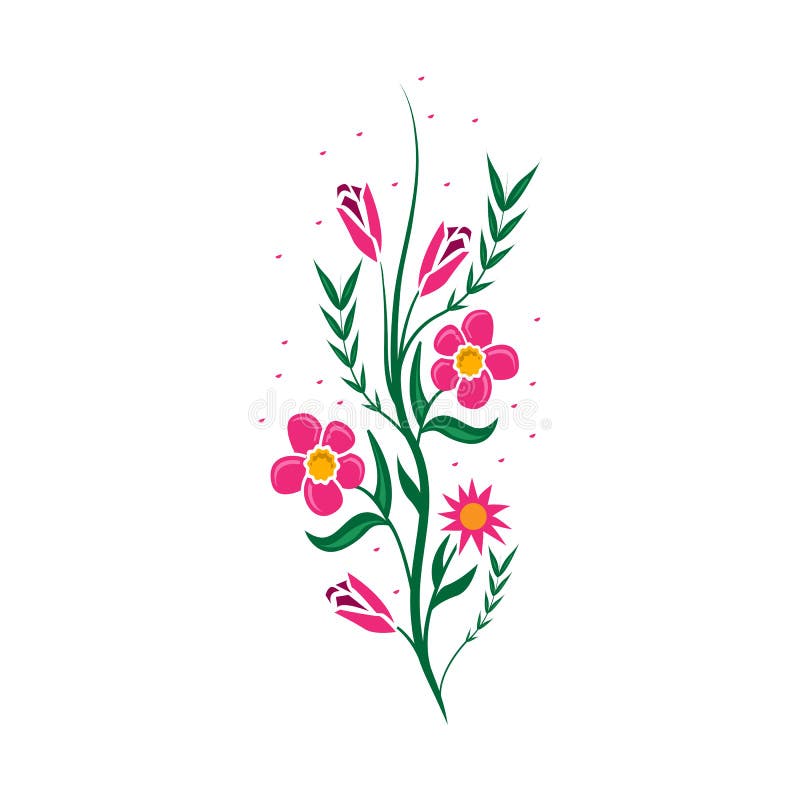 Icône de bandes de fleurs illustration de vecteur. Illustration du ...