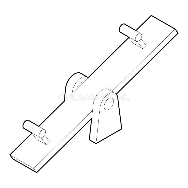 Icône Bascule. Symbole De Vecteur De Terrain De Jeux Pour Enfants Sur ...