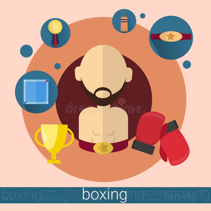 Signe Et Symbole De Boxe De Vecteur D'icône D'isolement Sur Le Fond ...