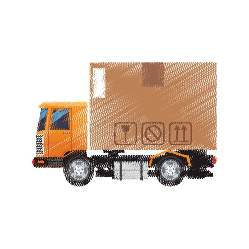 Icône De Camion De Cargaison Illustration de Vecteur - Illustration du ...