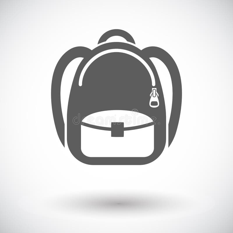 Icône de cartable illustration de vecteur. Illustration du courroie ...