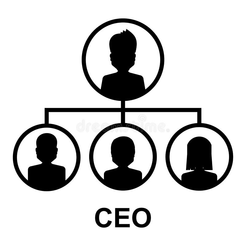 Icône de CEO illustration stock. Illustration du entreprise - 75855476