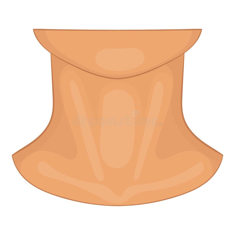 Icône De Cou, Style De Bande Dessinée Illustration de Vecteur ...