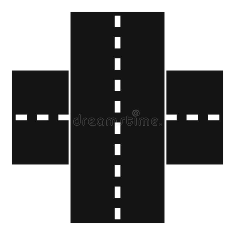 Icône De Deux Routes, Style Simple Illustration de Vecteur ...