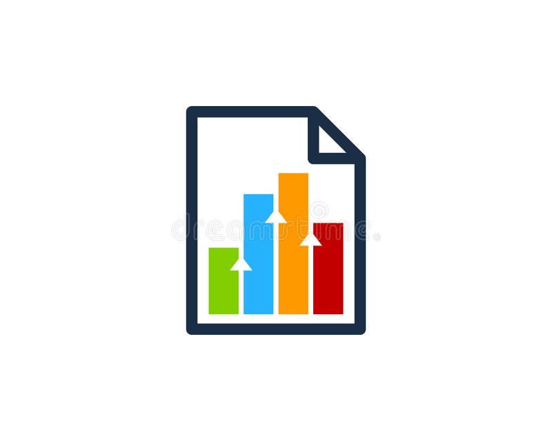 Icône De Document De Rapport De Stat Logo Design Element Illustration ...