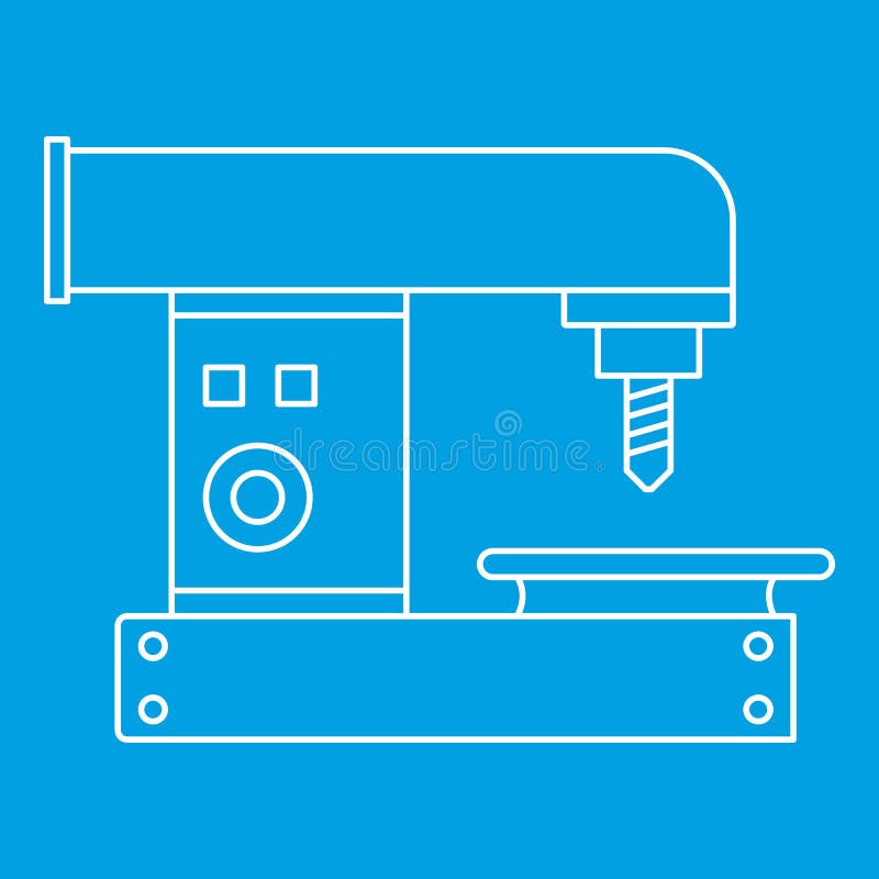 Icône De Foreuse, Style D'ensemble Illustration de Vecteur ...