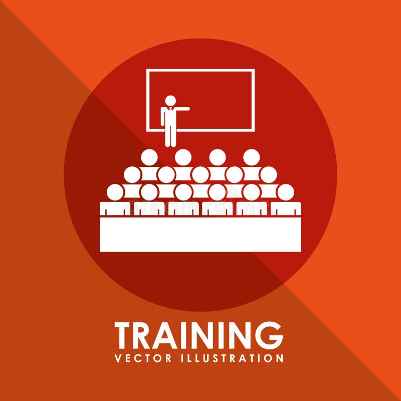 Icône de formation illustration stock. Illustration du pictogramme ...