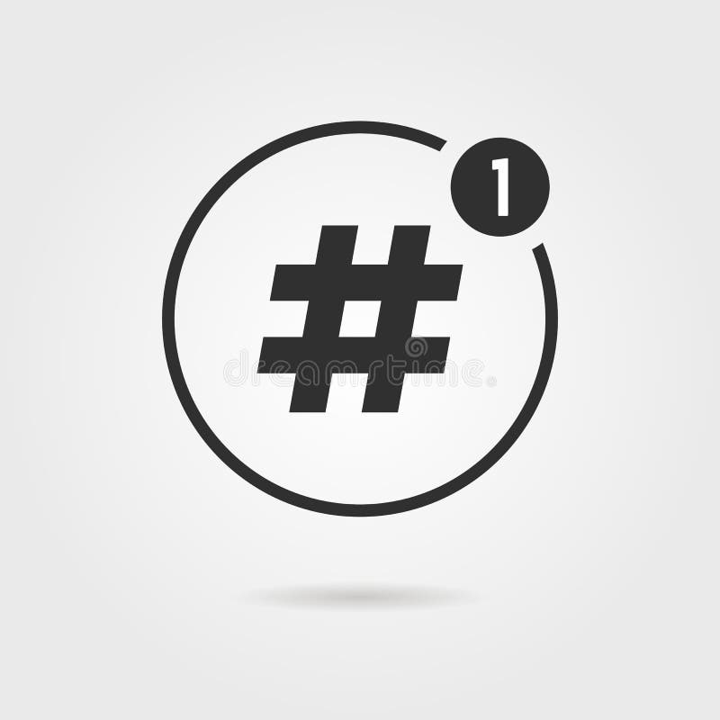 Icône De Hashtag Symbole De Hashtag Icône Sociale De Media Illustration ...