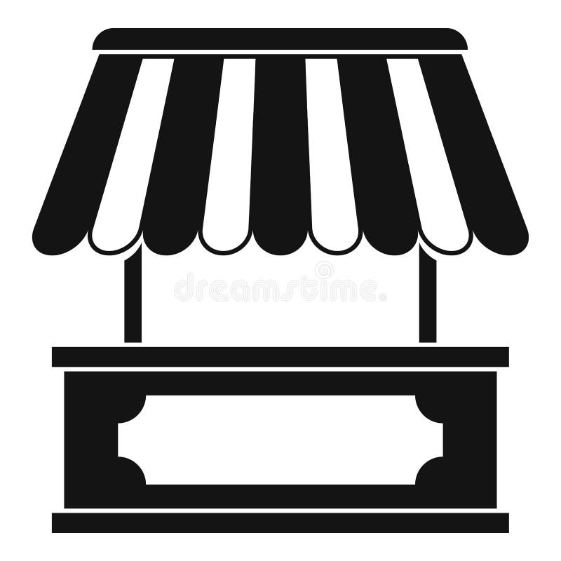 Icône De Kiosque De Rue, Style Simple Illustration de Vecteur ...