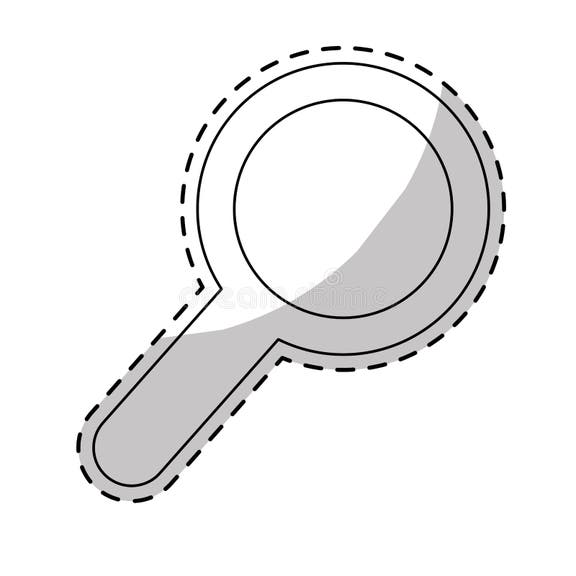 Icône de loupe illustration stock. Illustration du science - 84254823