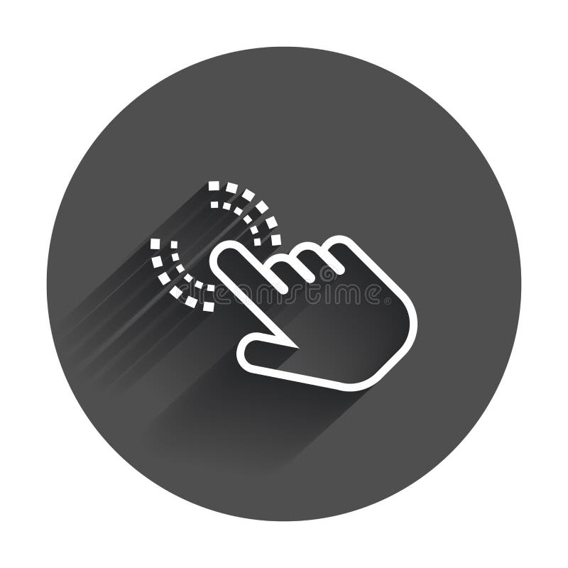 Icône de main de clic illustration de vecteur. Illustration du permuter ...