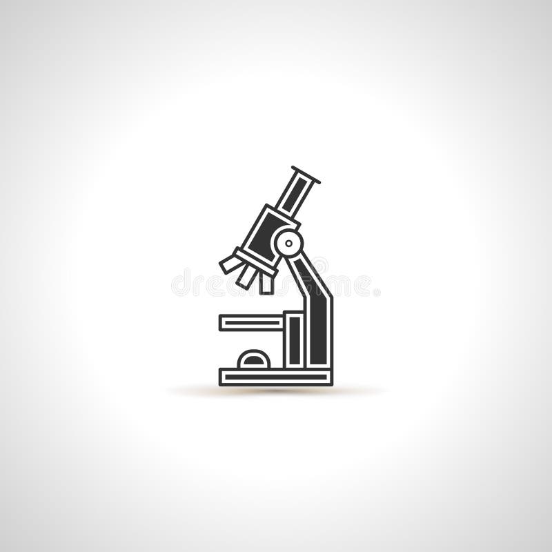 Symbole De Microscope Simple Illustration de Vecteur - Illustration du ...
