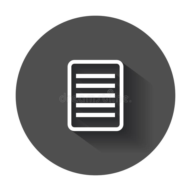 Icône De Pictogramme De Document Illustration Plate Simple Pour Des ...