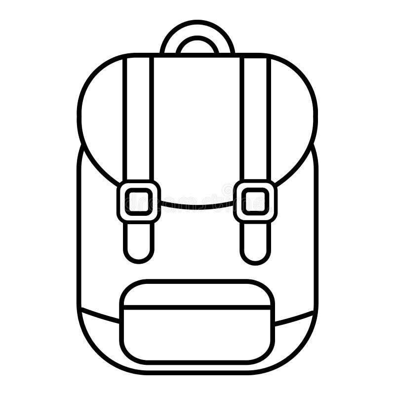 Ic?ne De Sac ? Dos, Style D'ensemble Illustration de Vecteur - Illustration du rucksack, poche ...