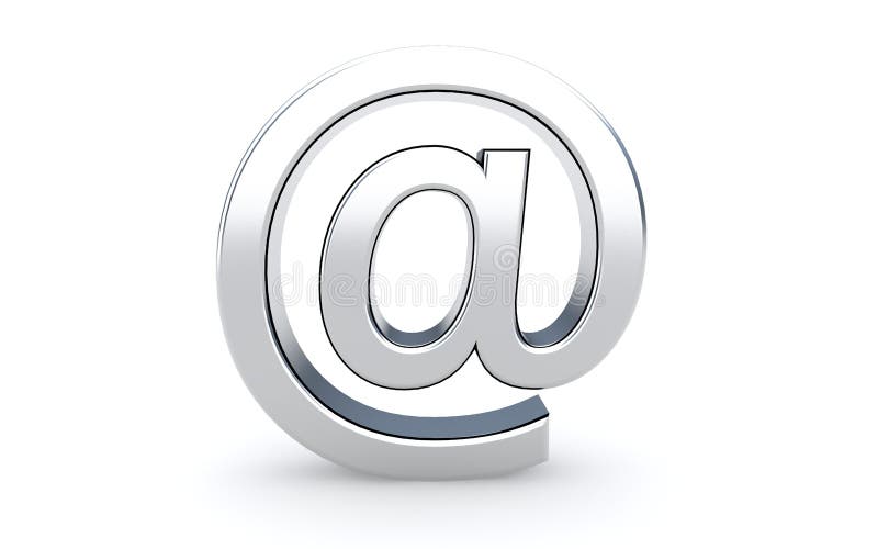 Icône De Signe D'email Sur Le Blanc. Illustration Stock - Illustration ...
