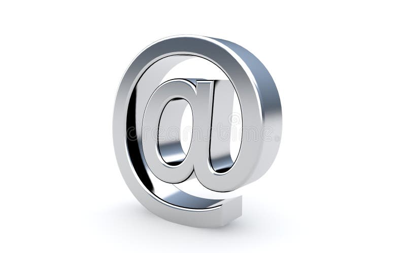 Icône De Signe D'email Sur Le Blanc. Illustration Stock - Illustration ...