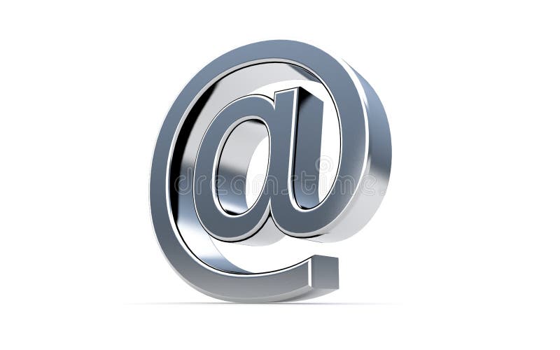 Icône De Signe D'email Sur Le Blanc. Illustration Stock - Illustration ...
