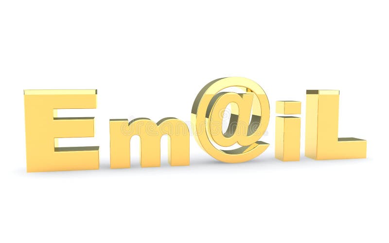 Icône De Signe D'email Sur Le Blanc Illustration Stock - Illustration ...