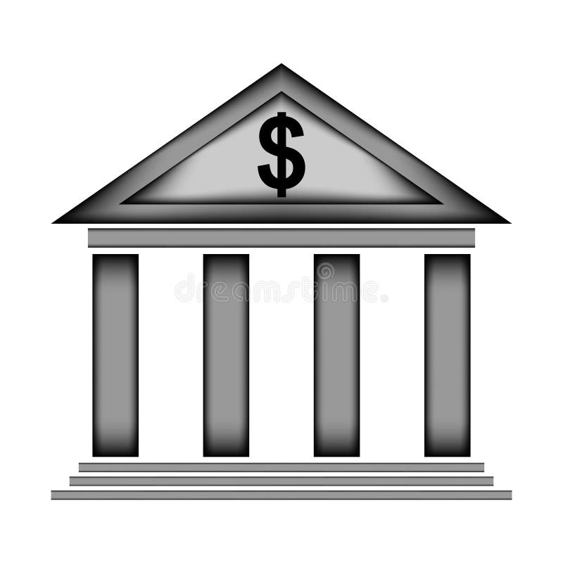 Icône de banque illustration de vecteur. Illustration du illustration ...