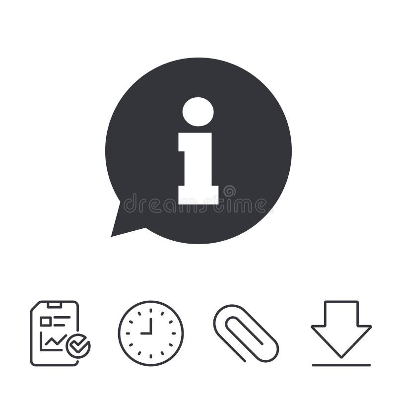 Icône De Signe De L'information Symbole D'infos Illustration de Vecteur ...