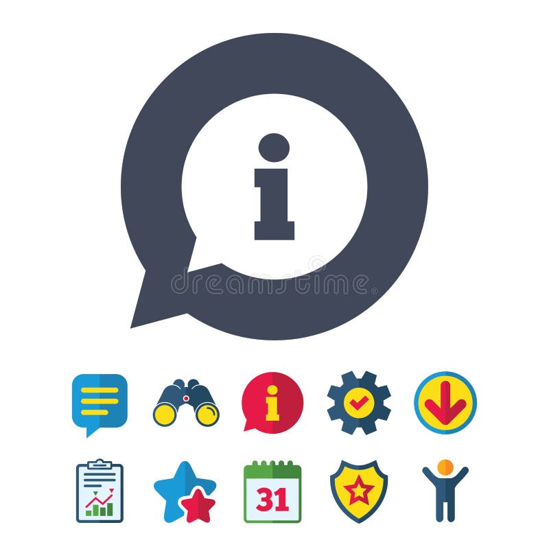 Icône De Signe De L'information Symbole D'infos Illustration de Vecteur ...