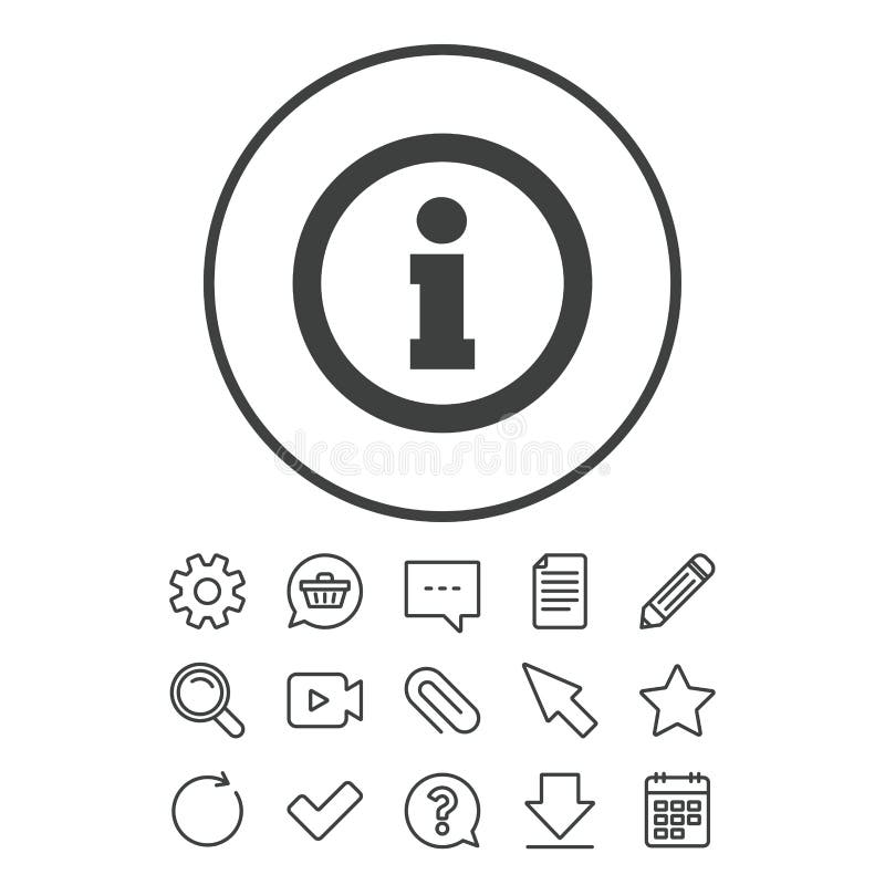 Icône De Signe De L'information Symbole D'infos Illustration de Vecteur ...