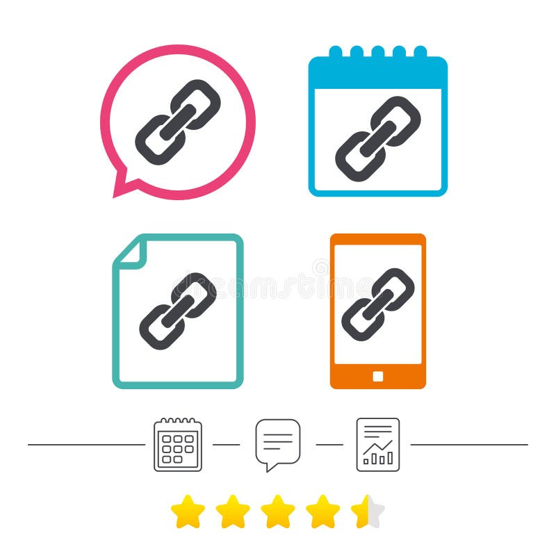 Icône De Signe De Lien Symbole De Lien Hypertexte Illustration de ...