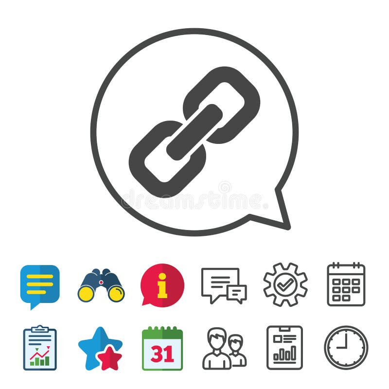 Icône De Signe De Lien Symbole De Lien Hypertexte Illustration de ...