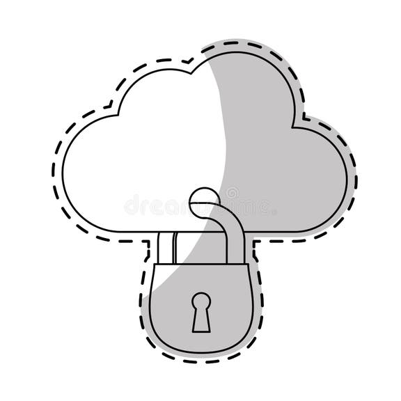 Icône de stockage de nuage illustration stock. Illustration du bureau ...